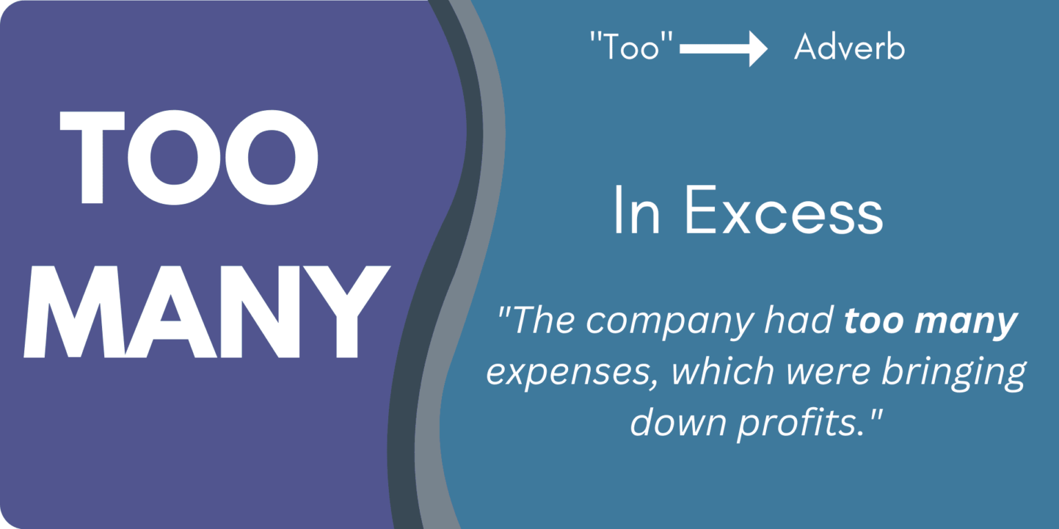 When Should You Use Too Many vs. To Many? - BusinessWritingBlog